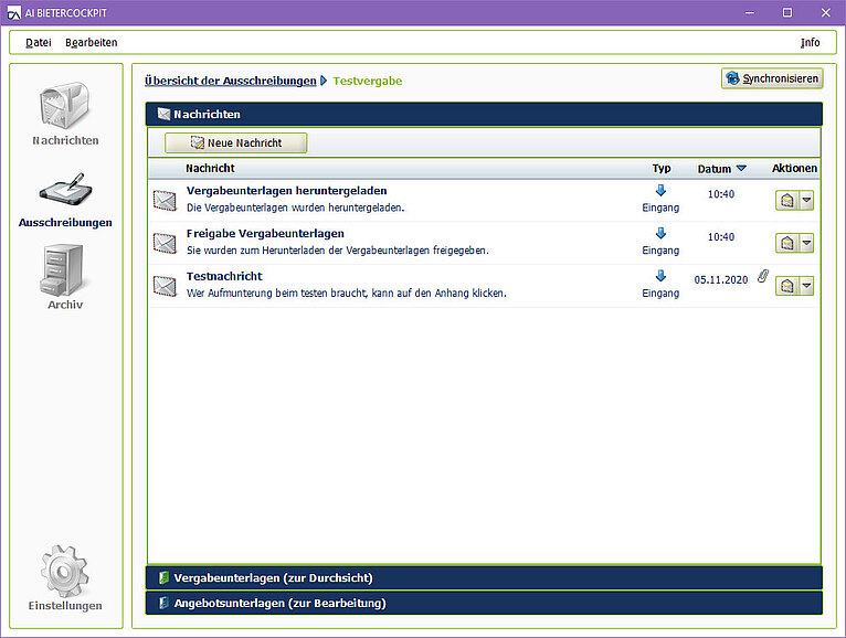 Bietercockpit | Angebote sicher elektronisch abgeben